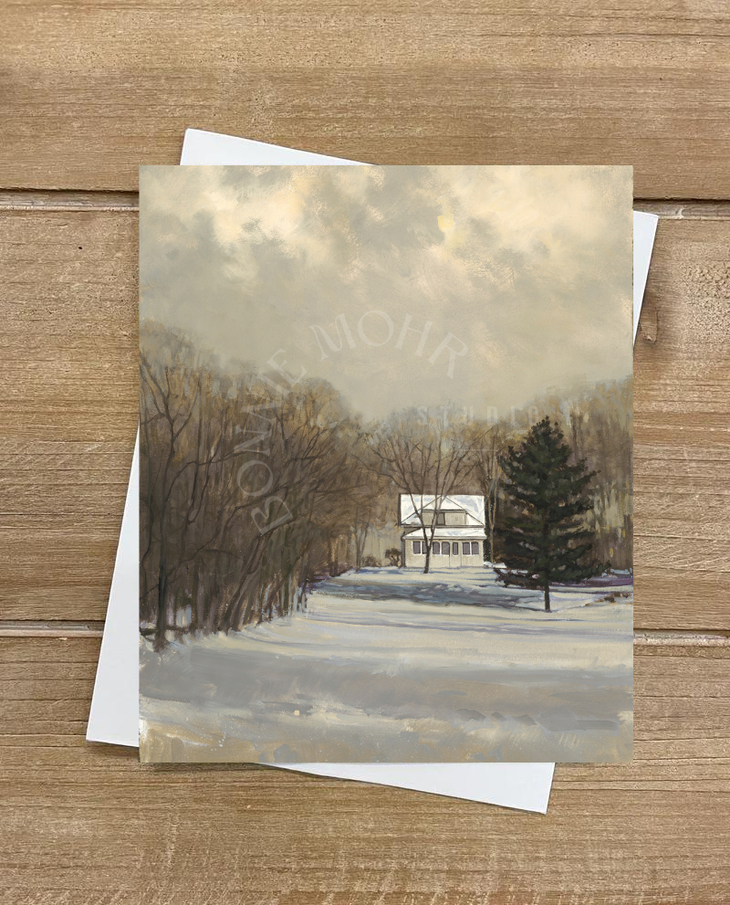 Card - First Snow | Bonnie Mohr Studio Store - Glencoe, MN - (320) 864-6642